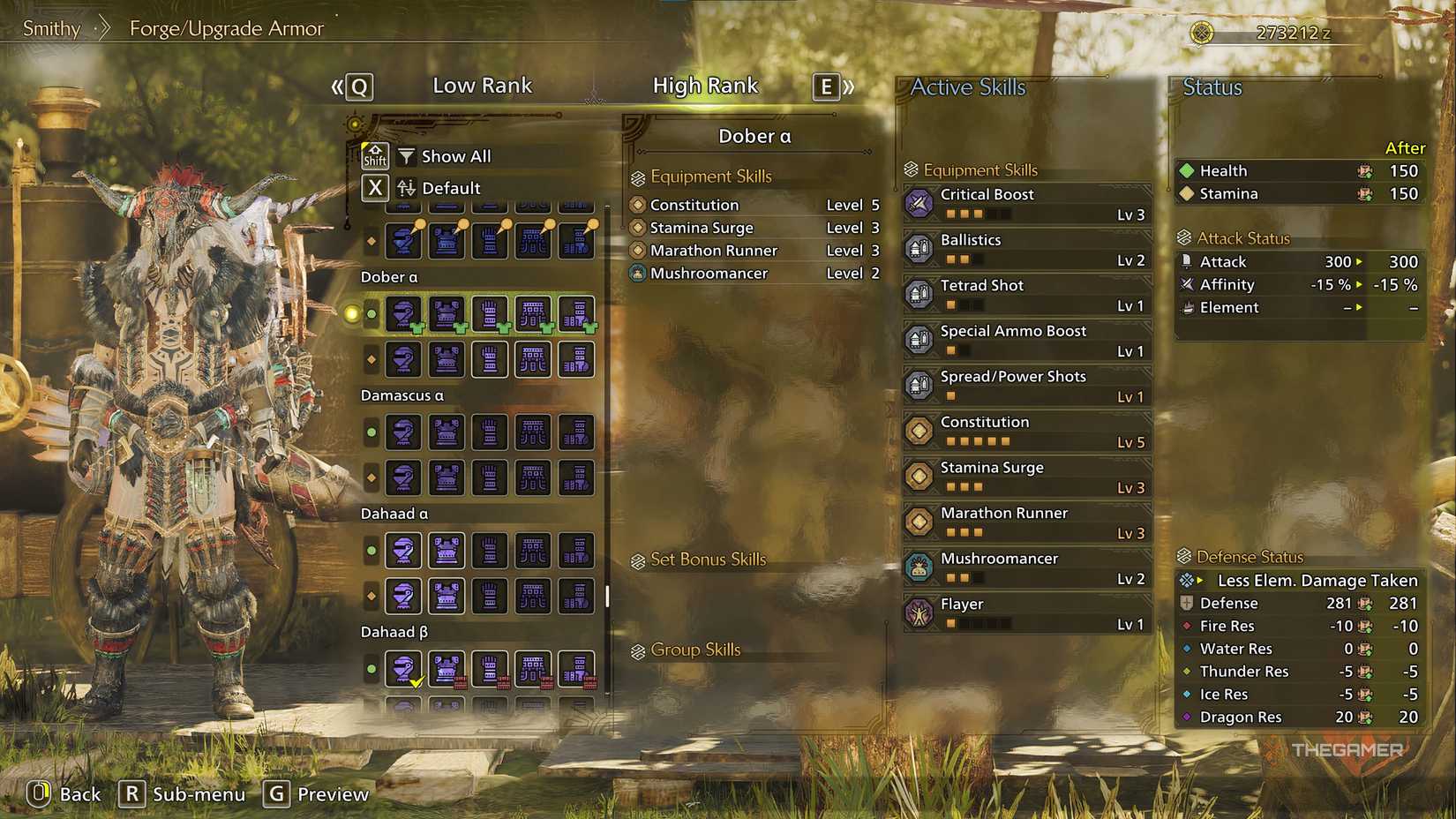 Best High Rank Armor Sets In MH Wilds