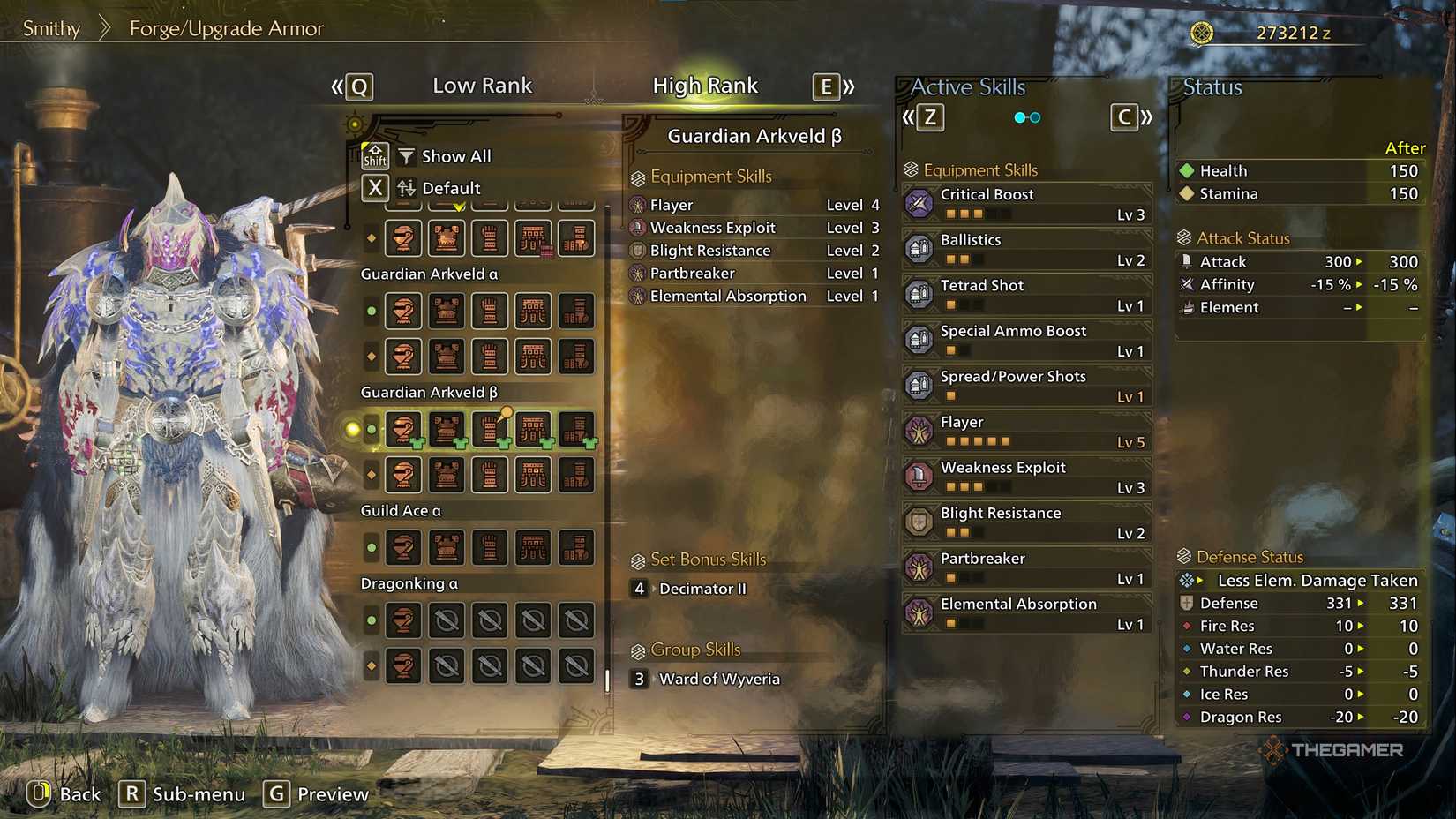Best High Rank Armor Sets In MH Wilds