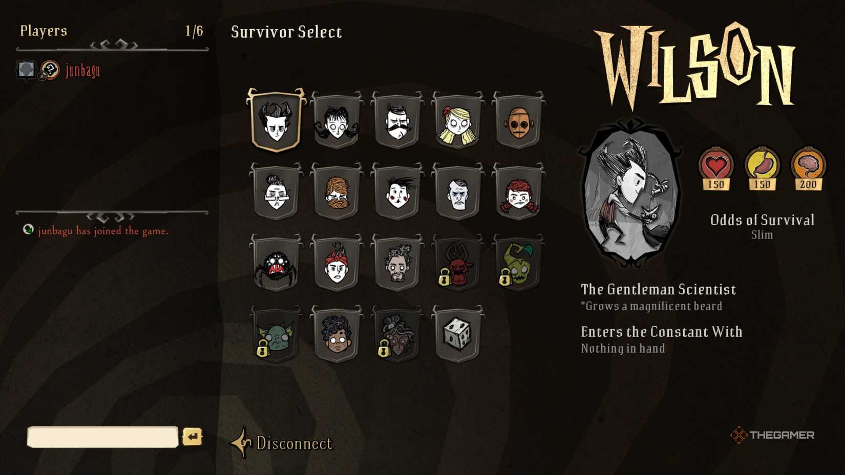 How To Play As Wilson In Don't Starve Together