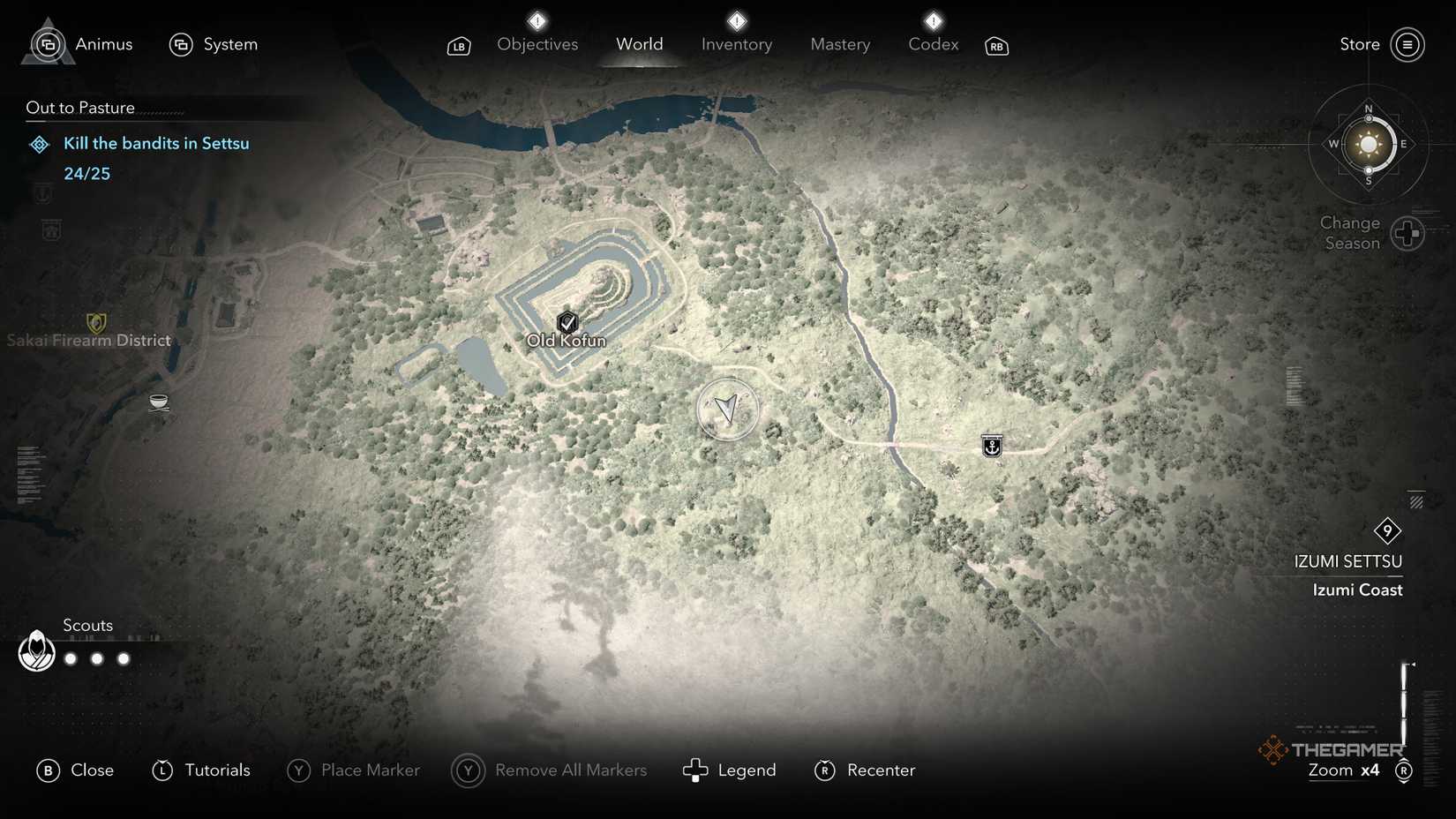 Best Places To Find Bandits In Izumi Settsu In AC Shadows