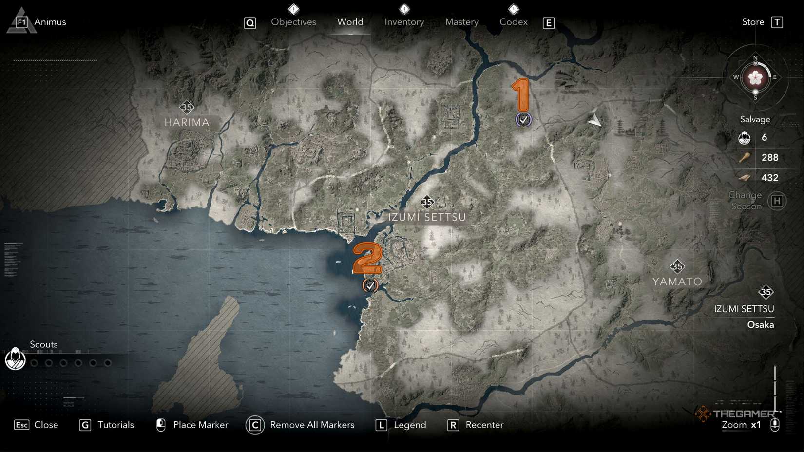 Where To Find All Kata Points In AC Shadows