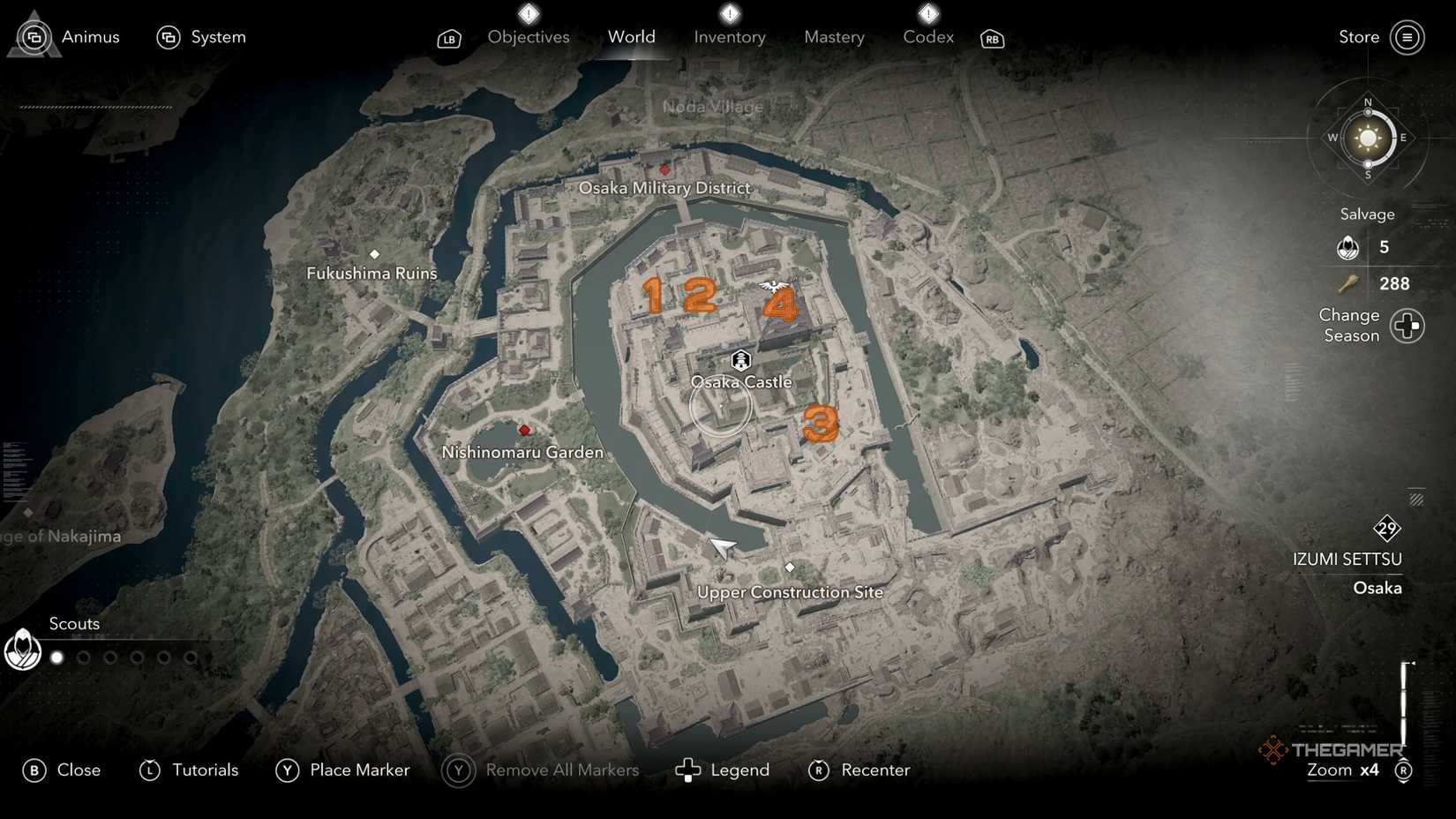 All Daisho And Legendary Chest Locations In Osaka Castle In Assassin's ...