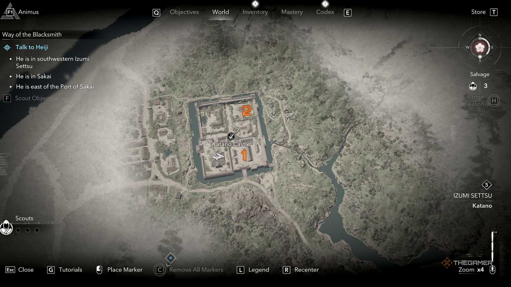 All Daisho And Legendary Chest Locations In Katano Castle In Assassin's ...
