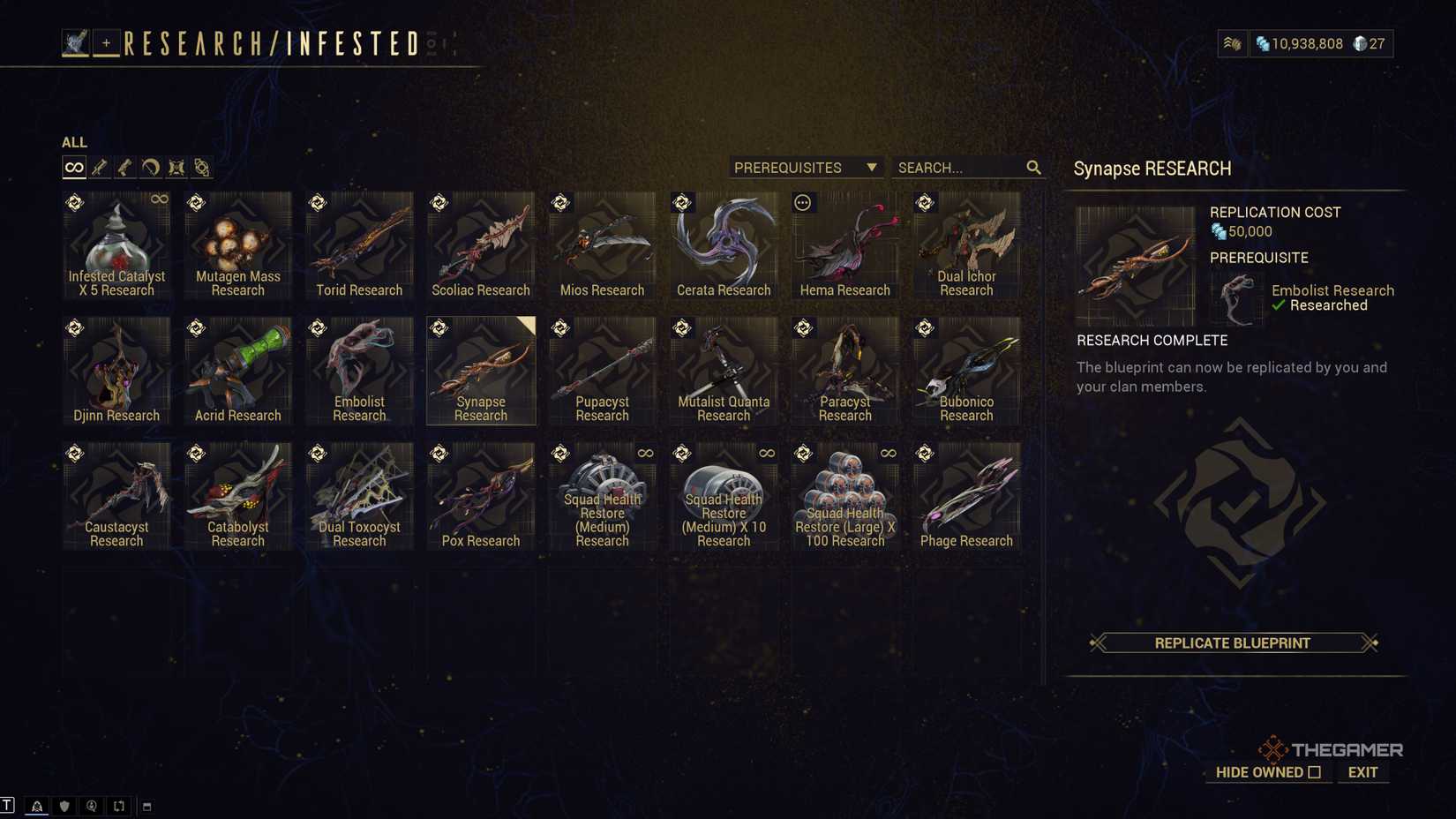 The Best Coda Synapse Builds In Warframe