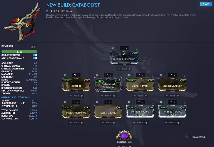 The Best Coda Catabolyst Builds In Warframe
