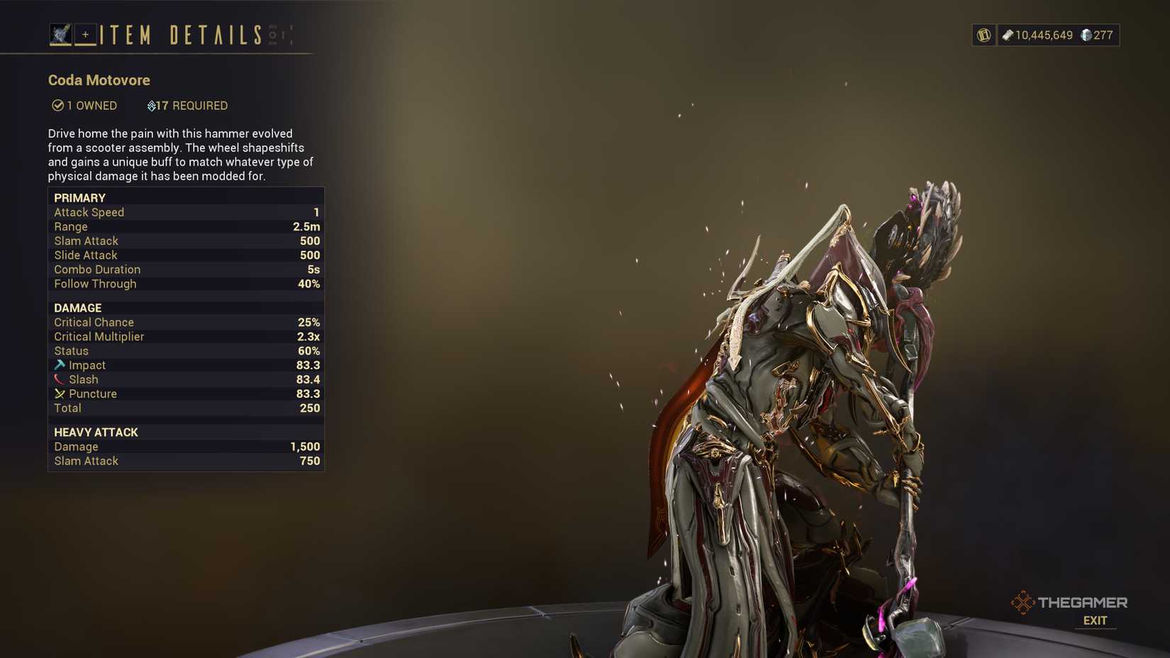 The Best Coda Motovore Builds In Warframe