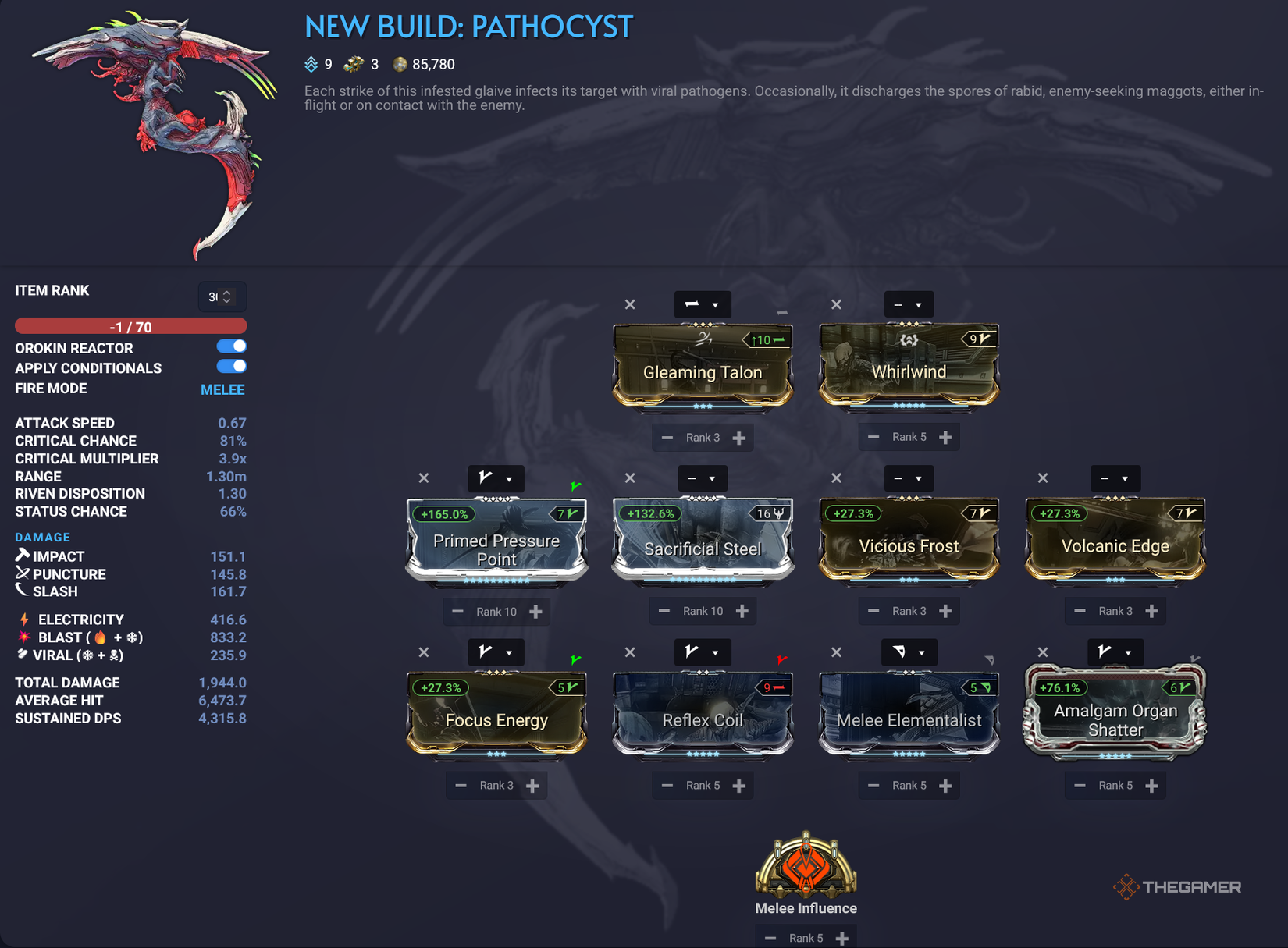 The Best Coda Pathocyst Builds In Warframe