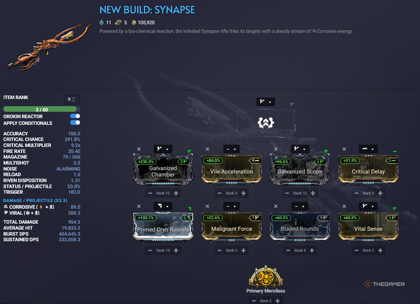 The Best Coda Synapse Builds In Warframe