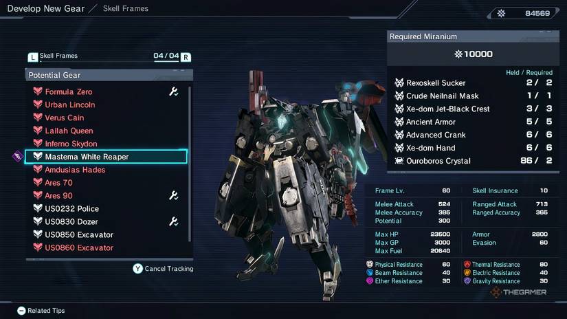 How To Get The Mastema White Reaper Skell In Xenoblade Chronicles X ...