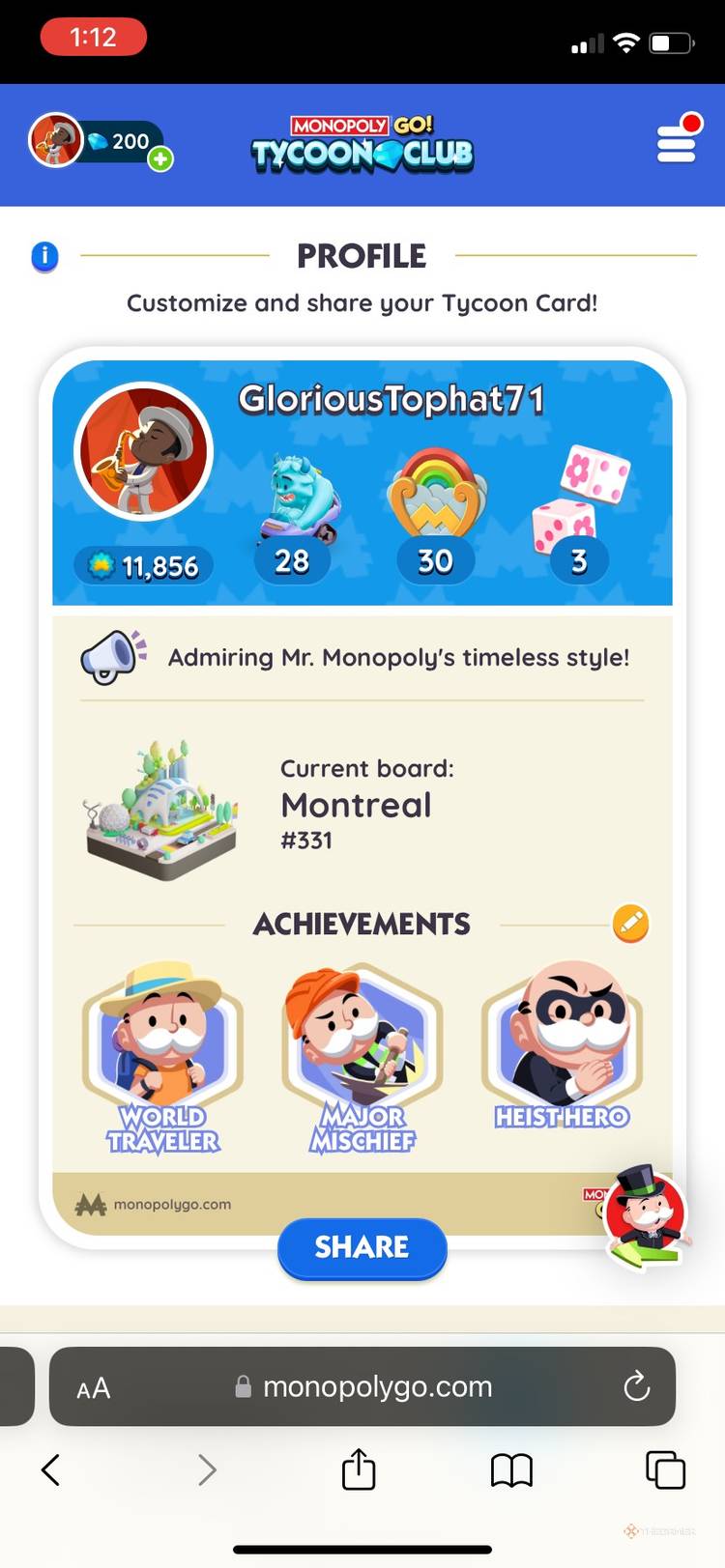 How To Get Achievements And Change Your Profile Display In Monopoly Go