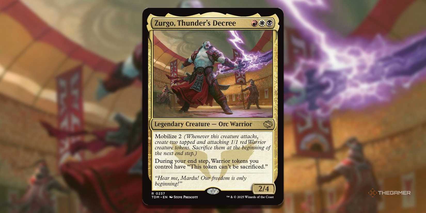 How To Build A Zurgo, Thunder's Decree Commander Deck In MTG