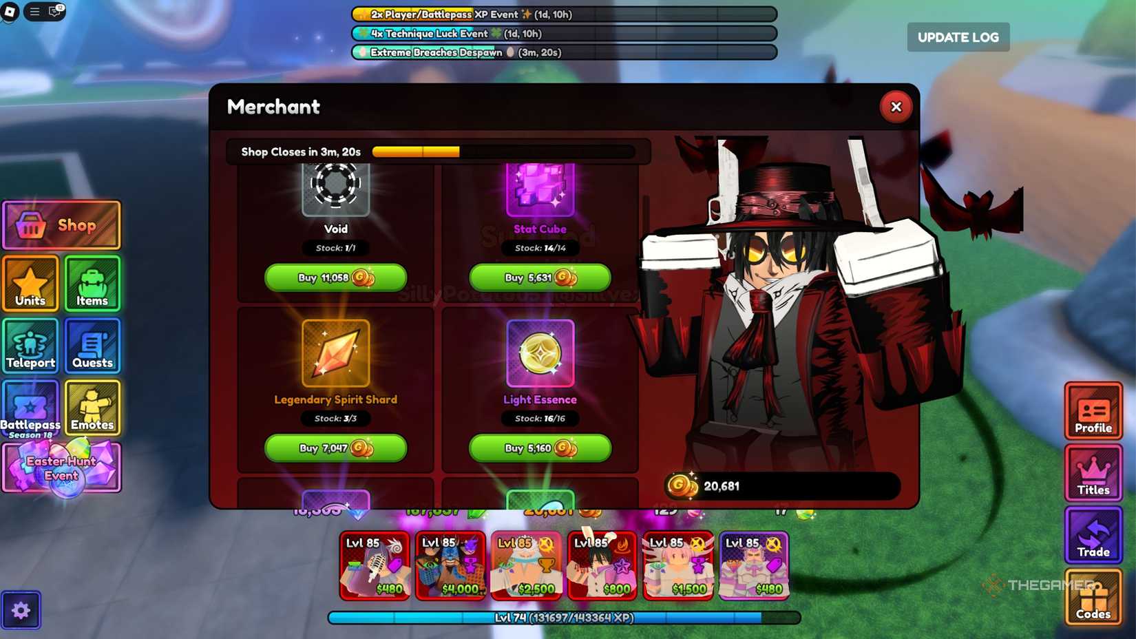 How To Farm Spirit Shards Quickly In Roblox Anime Last Stand