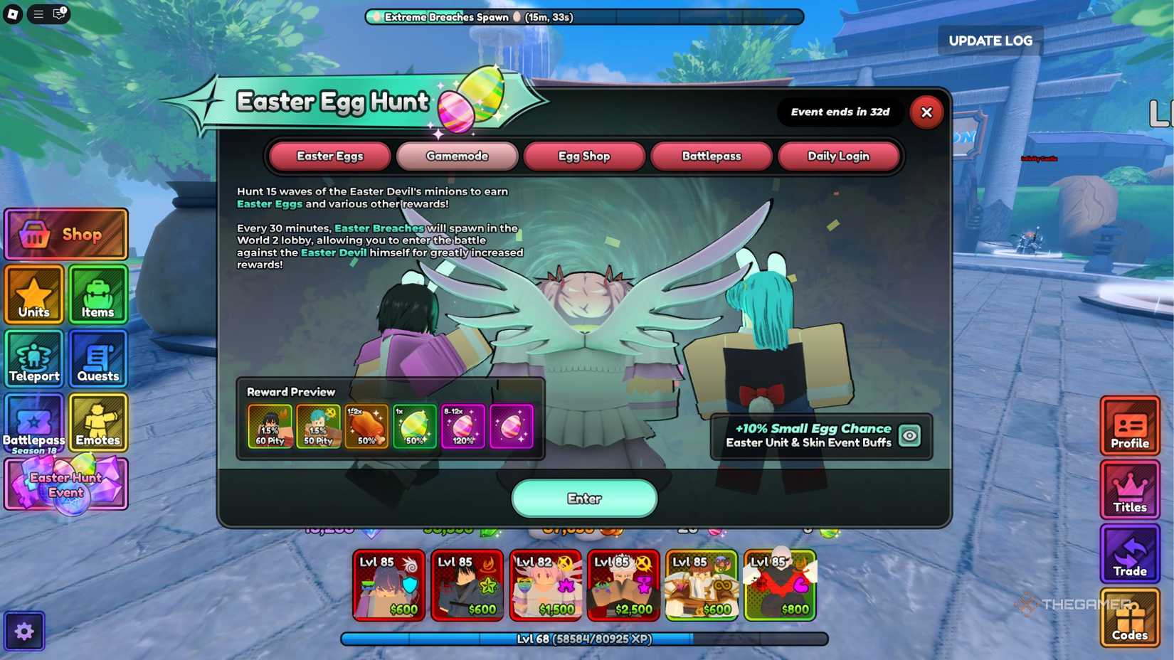 How To Get Small And Large Easter Eggs In Roblox Anime Last Stand