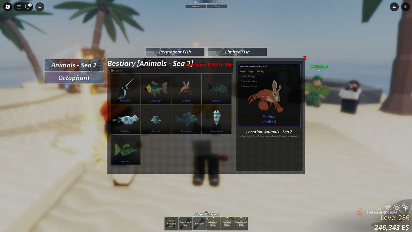 How To Complete The Sea 2 Animals Bestiary In Roblox: Fisch