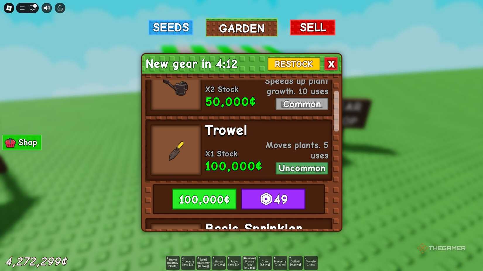 How To Move Your Plants In Roblox: Grow A Garden