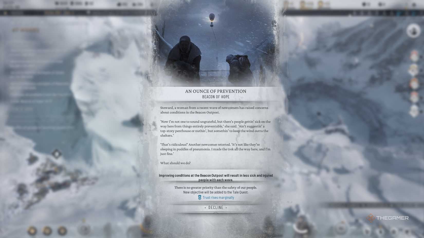 What Is The Beacon Of Hope Tale In Frostpunk 2?