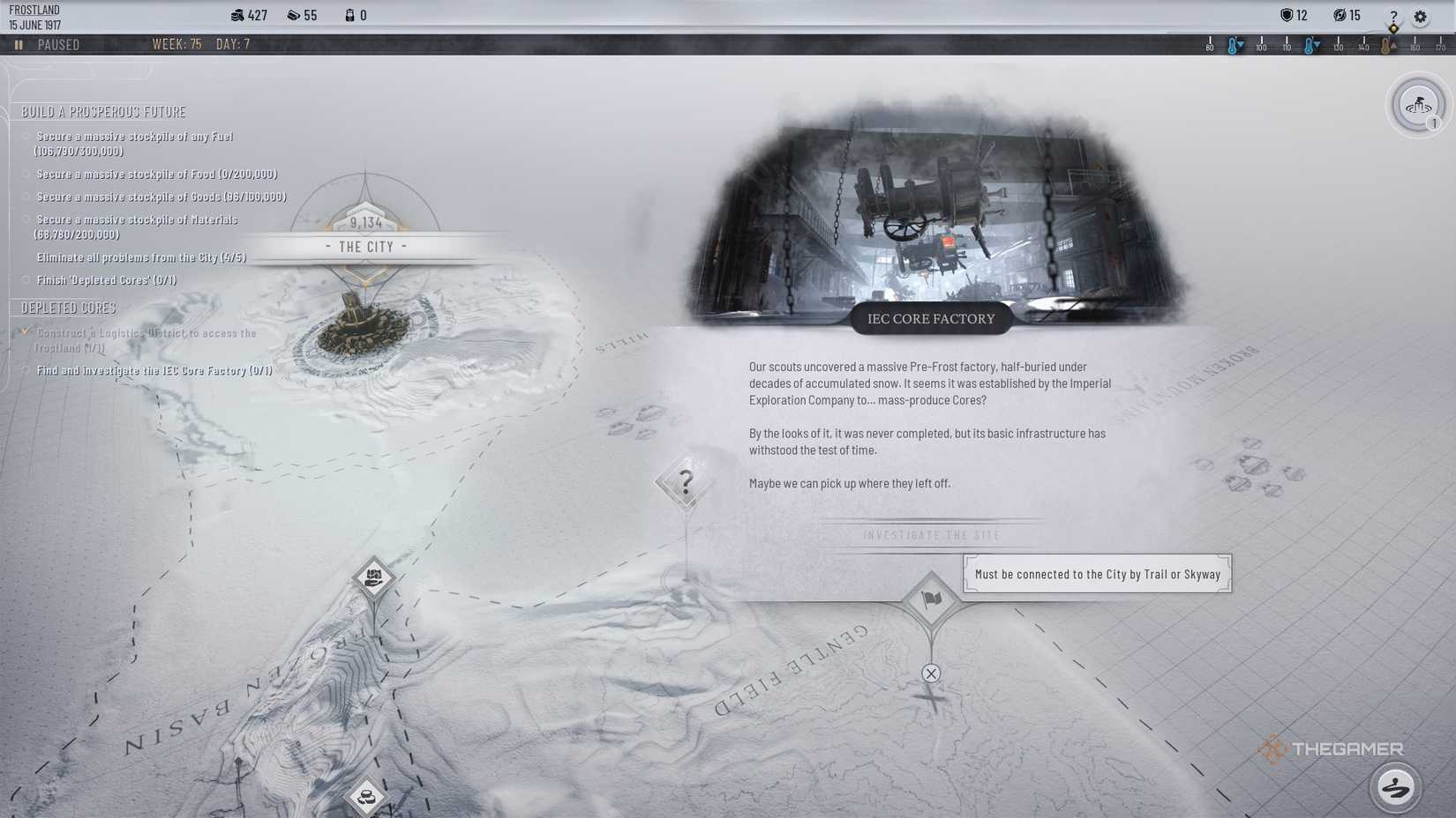 How To Complete The Depleted Cores In Frostpunk 2