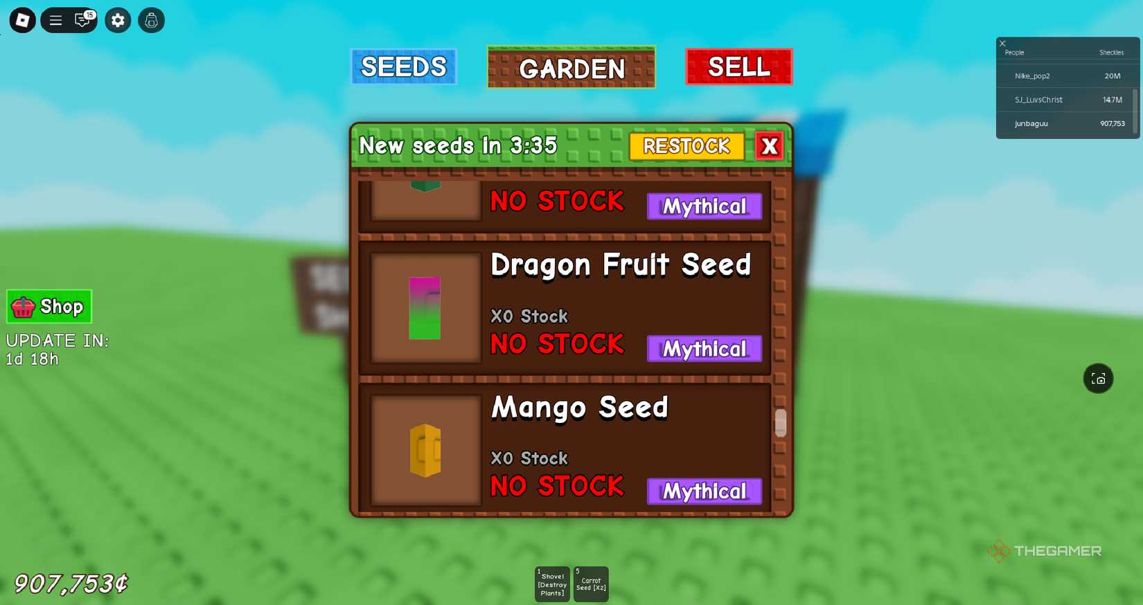 Seed Tier List For Roblox: Grow A Garden