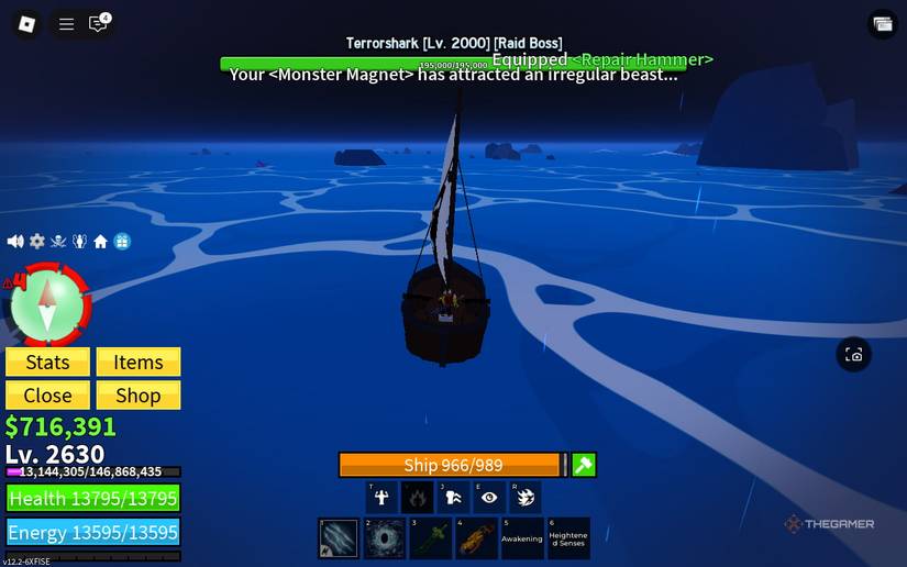 How To Summon An Anchored Terrorshark In Blox Fruits