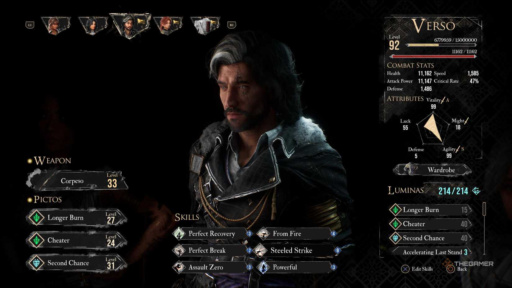 The Best Loadout For Verso In Clair Obscur: Expedition 33
