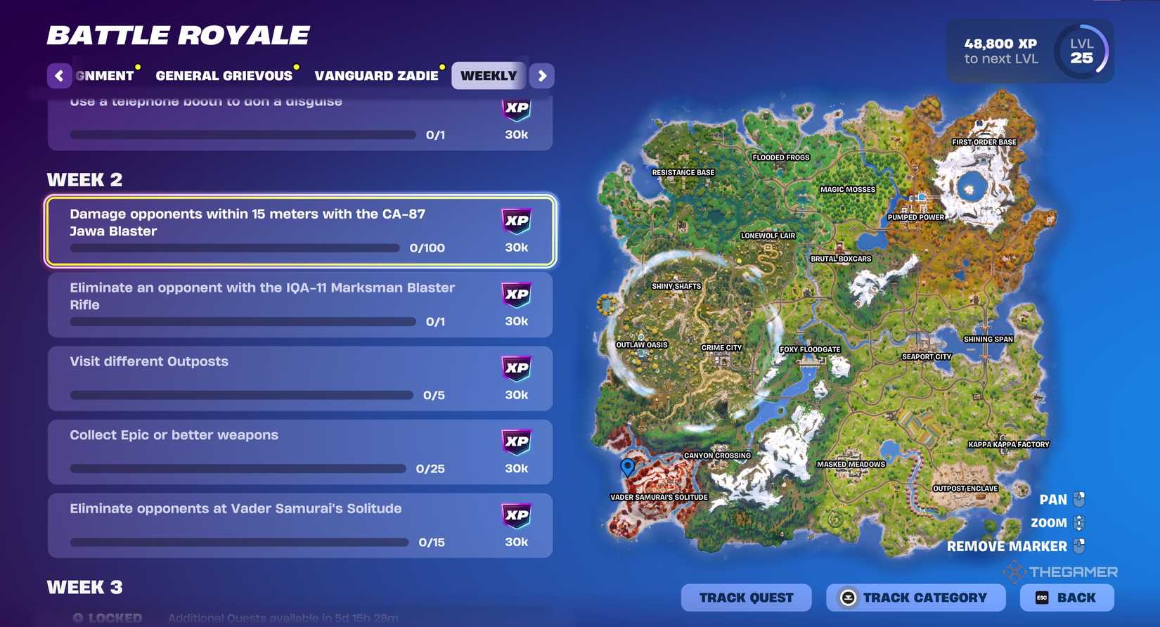 All Weekly Quests And How To Complete Them In Fortnite: Chapter 6, Season 3