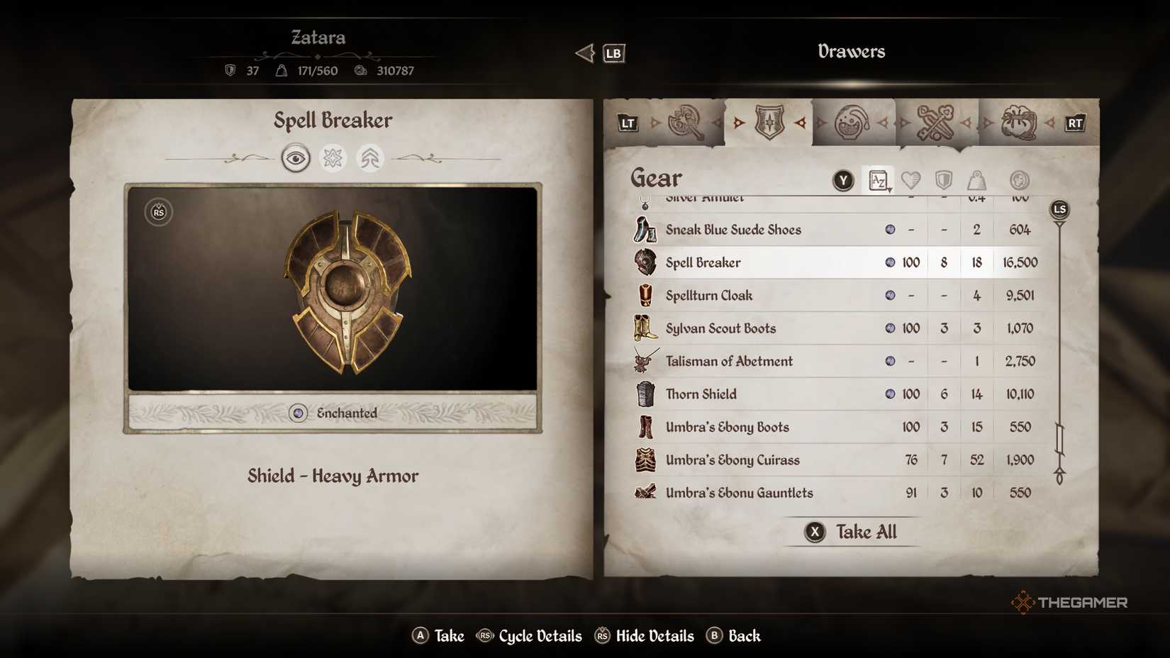 is spellbreaker leveled