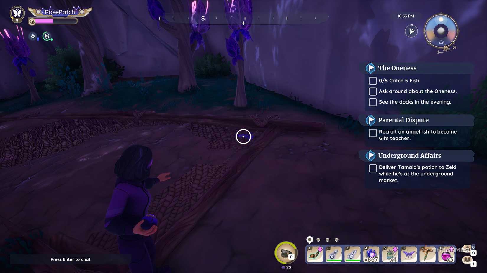 How To Get The Nightshadow Batterfly In Palia