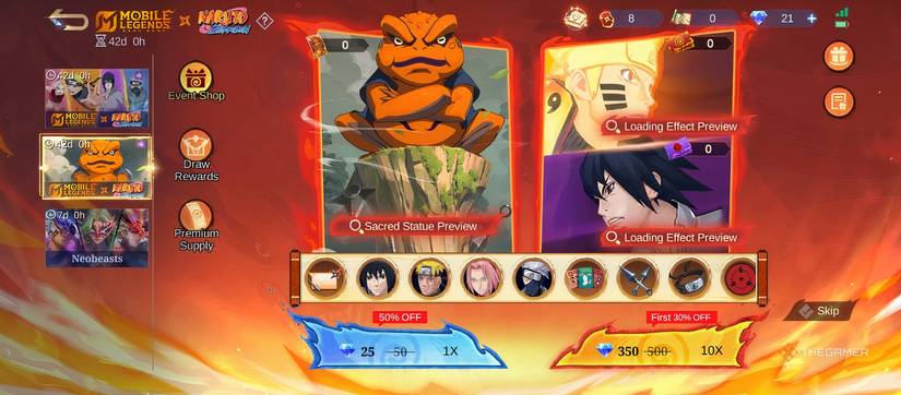 How To Get The Free Gaara Skin And Every Detail Of The Naruto Event In ...