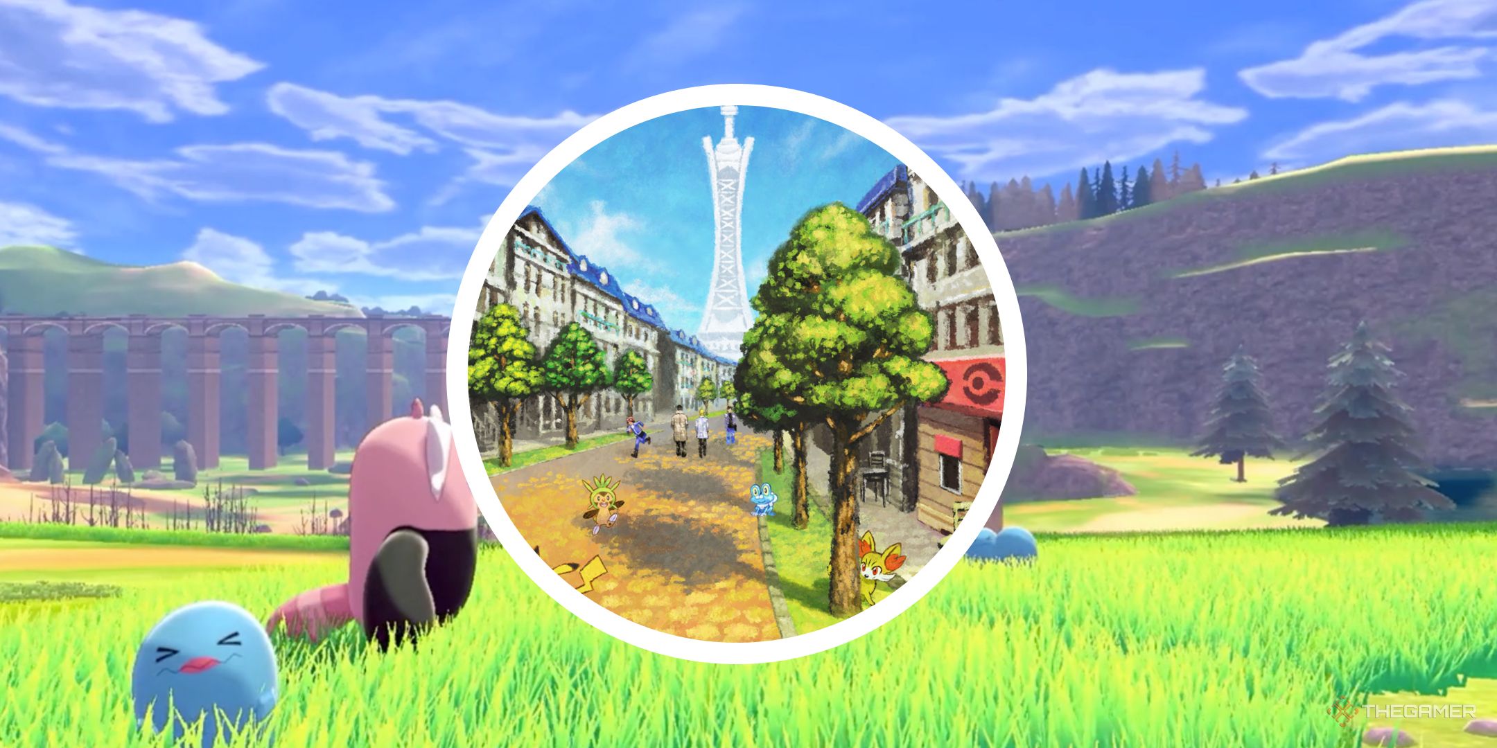 Pokemon Field Background Pokemon Style Landscape By TeamAquaDan On