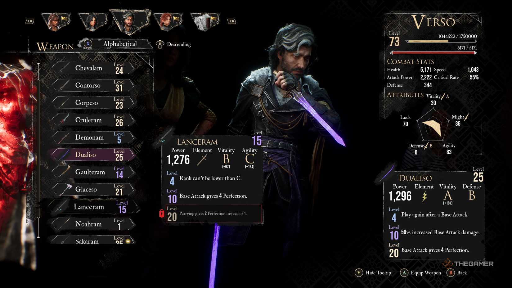 What Is The Best Weapon To Use For Each Party Member In Clair Obscur ...