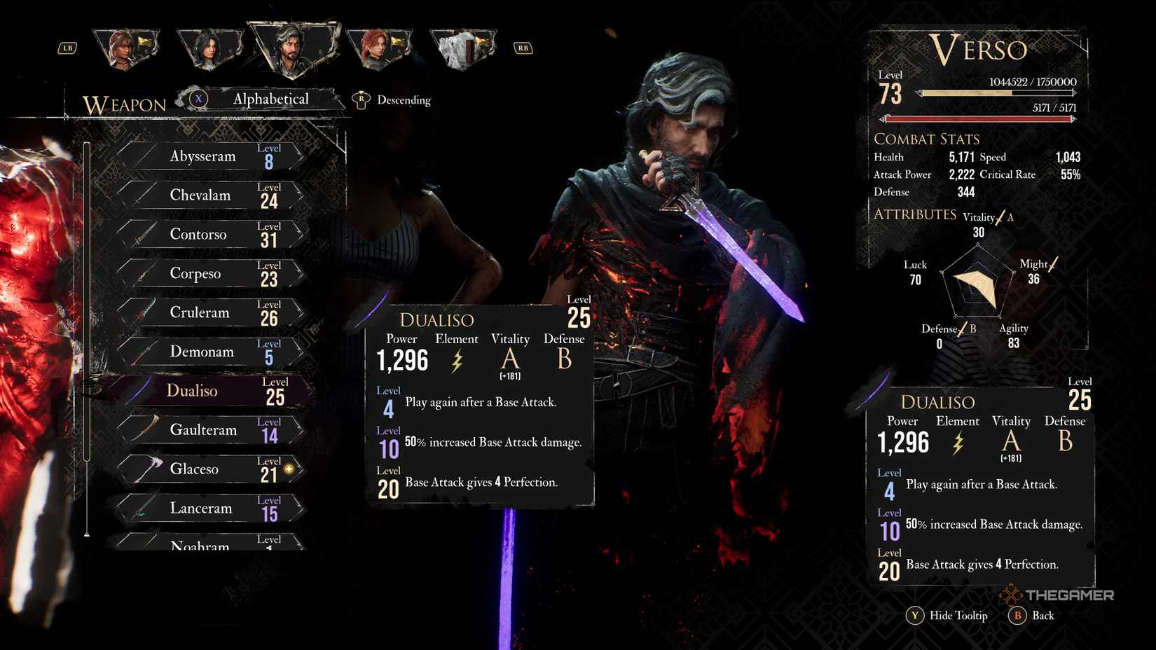 What Is The Best Weapon To Use For Each Party Member In Clair Obscur ...