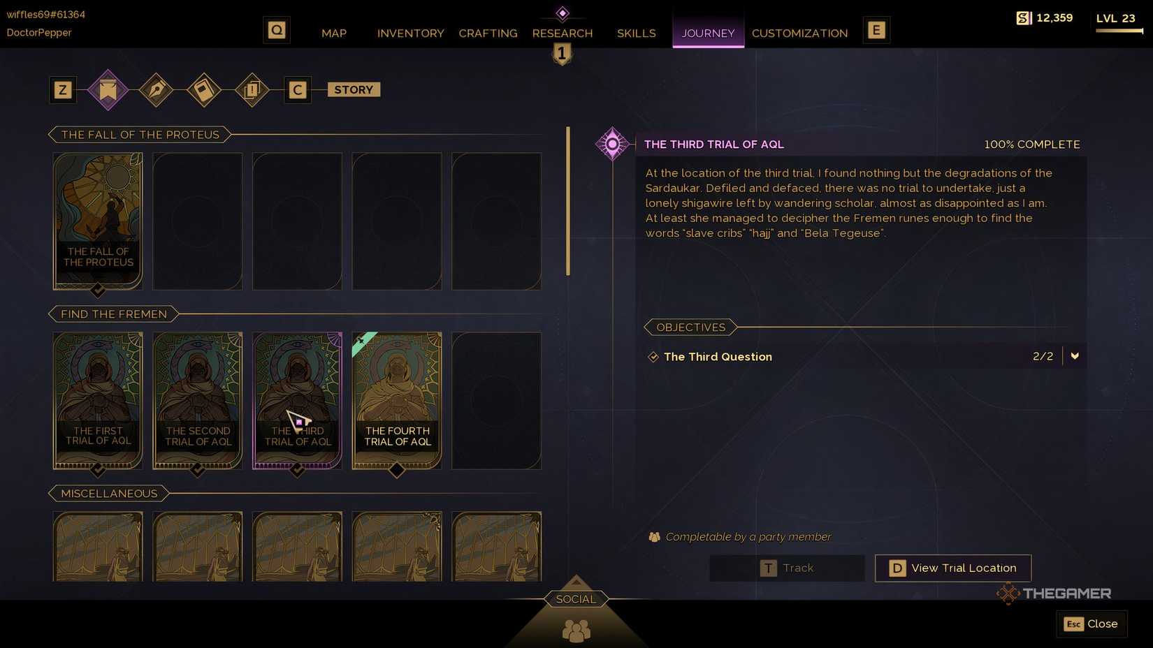 How To Find And Complete The Third Trial Of Aql In Dune: Awakening