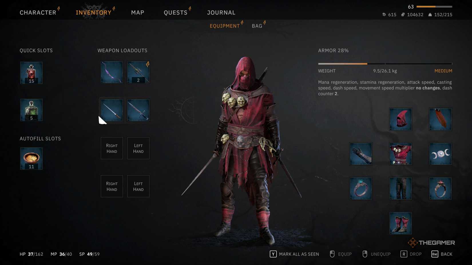 Best Rogue Build In Tainted Grail: The Fall Of Avalon