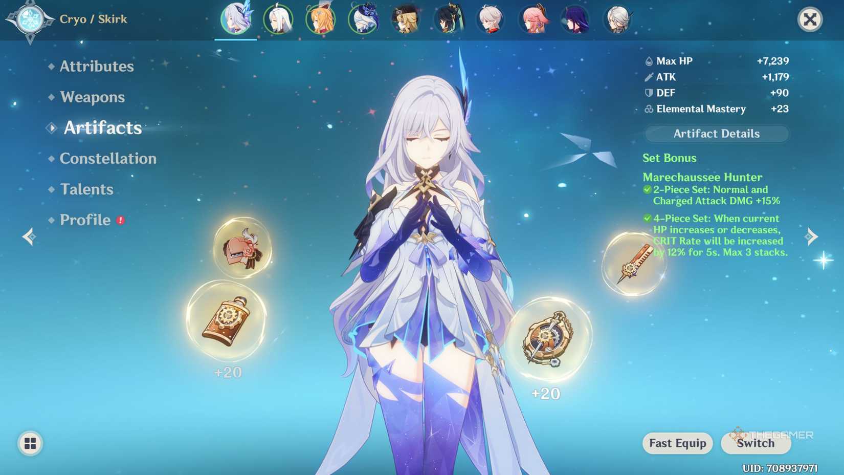 The Best Skirk Build, Team, Weapons, And Artifacts In Genshin Impact