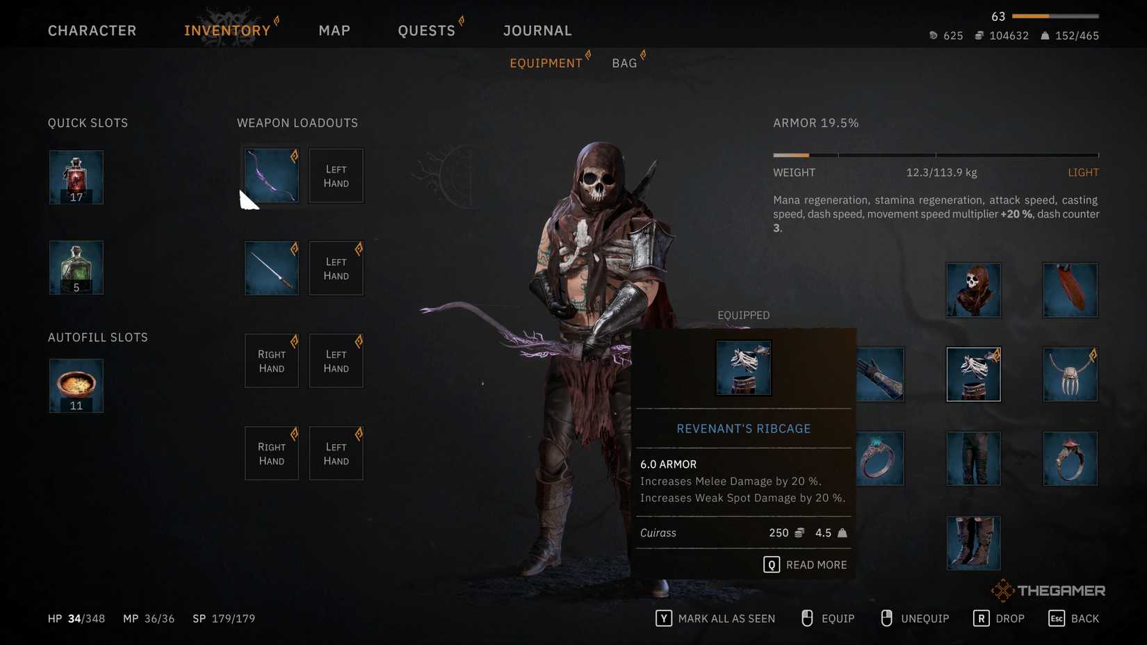 Best Rogue Build In Tainted Grail: The Fall Of Avalon