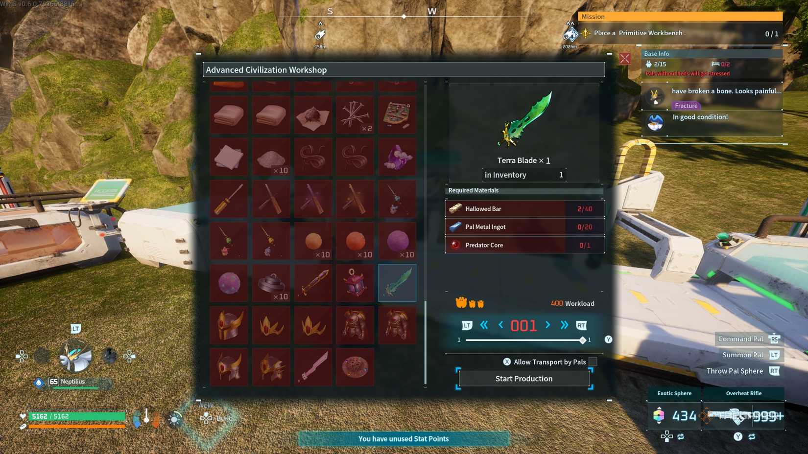 Where To Find Terra Blade Schematic In Palworld