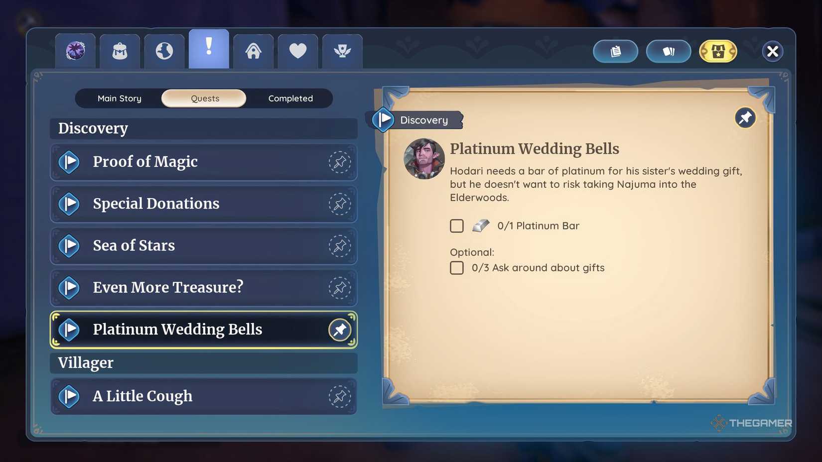 What Gift Should Hodari Make For His Sister's Wedding In Palia?