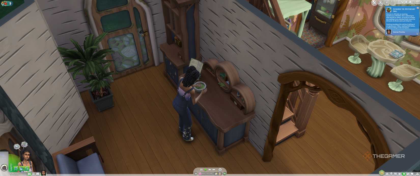 How To Level The Apothecary Skill In The Sims 4: Enchanted By Nature