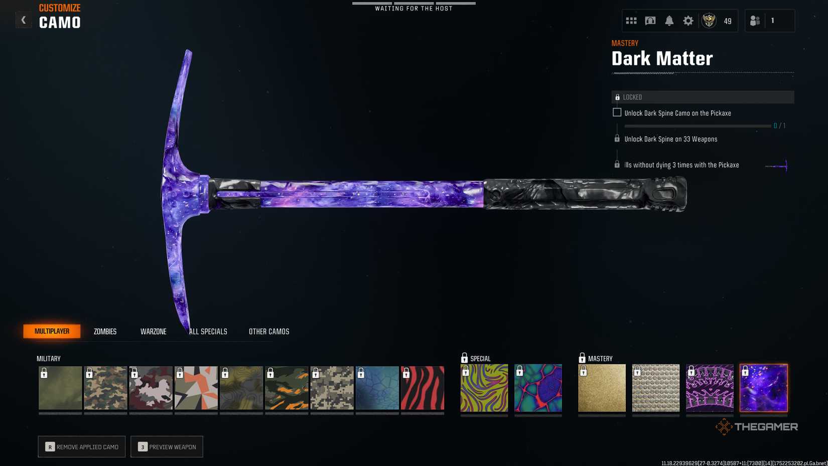 How To Unlock All Pickaxe Camos In BLOPS 6