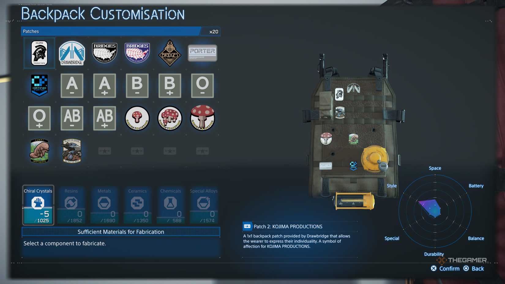 How To Unlock New Backpack Components In Death Stranding 2