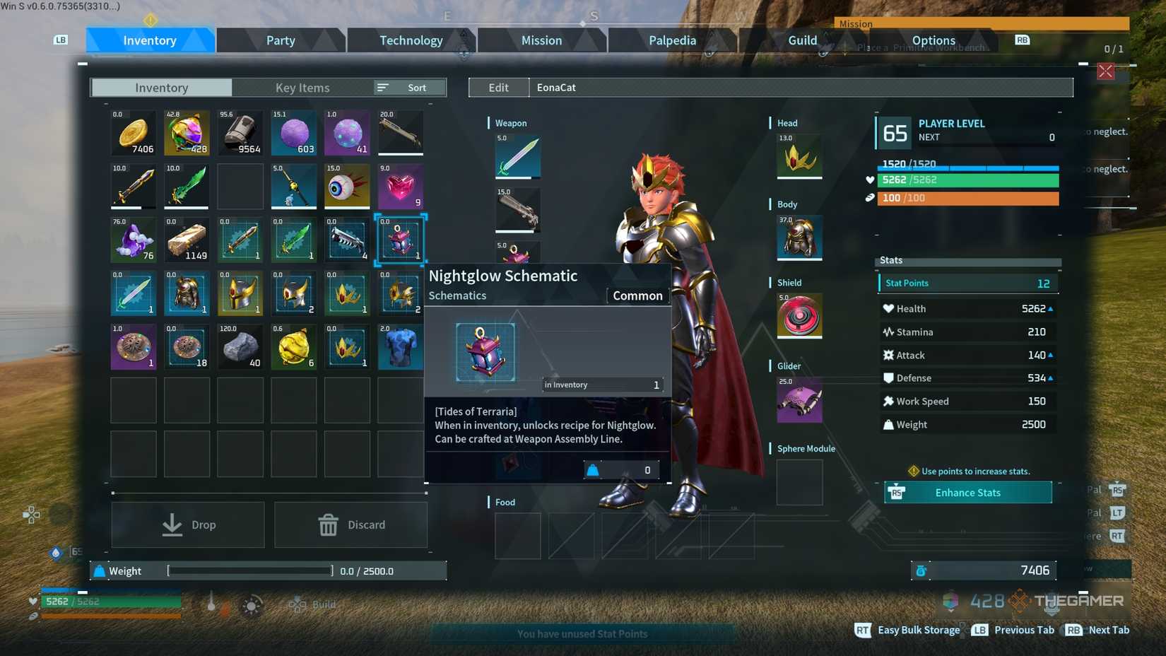 Where To Find Nightglow Schematic In Palworld