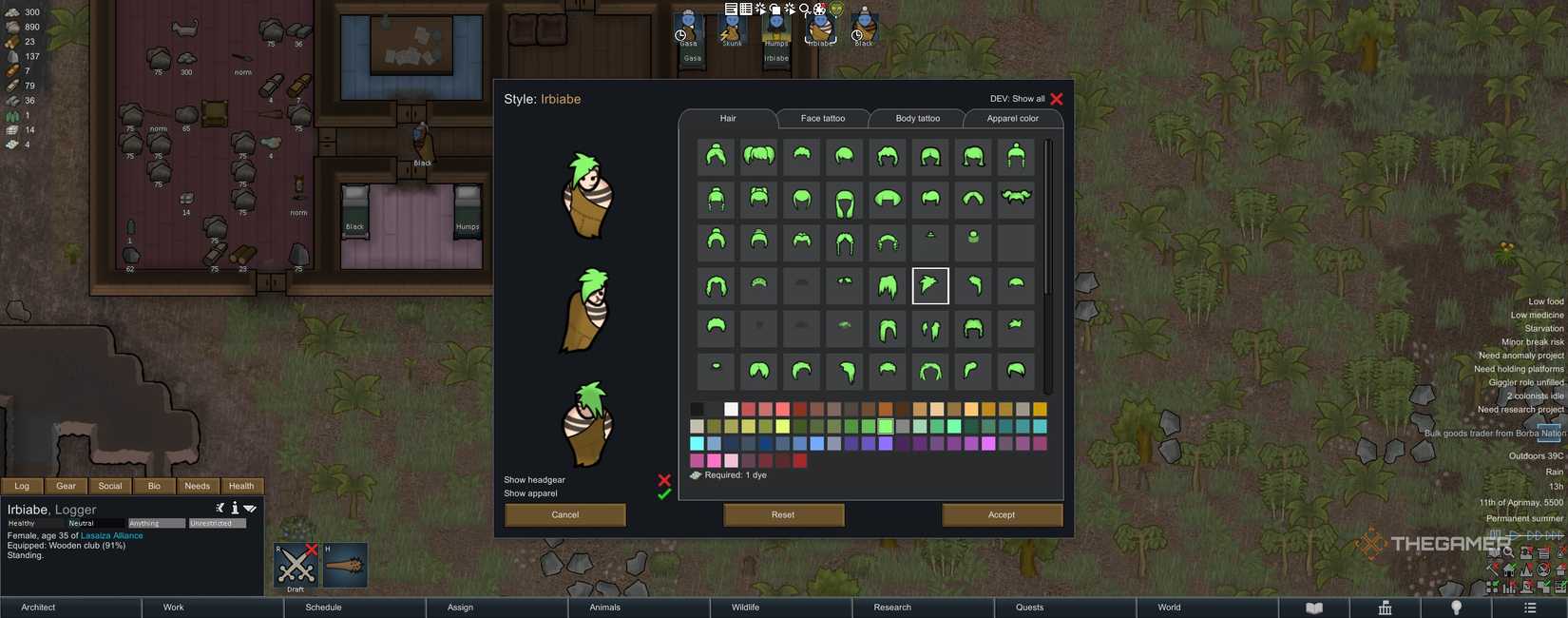 How To Dye Things In Rimworld