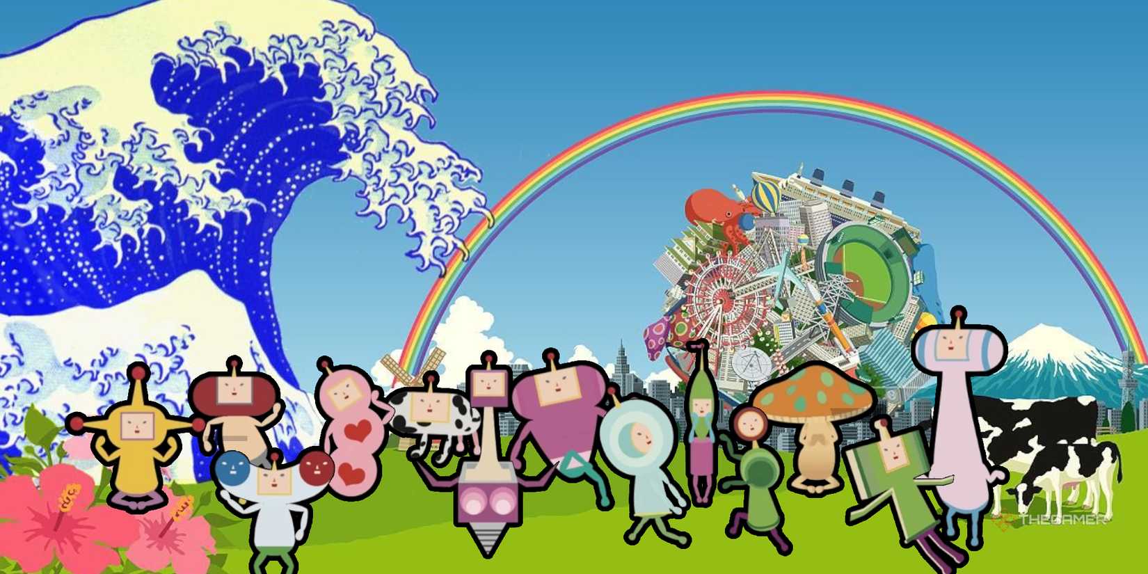 katamari desktop background