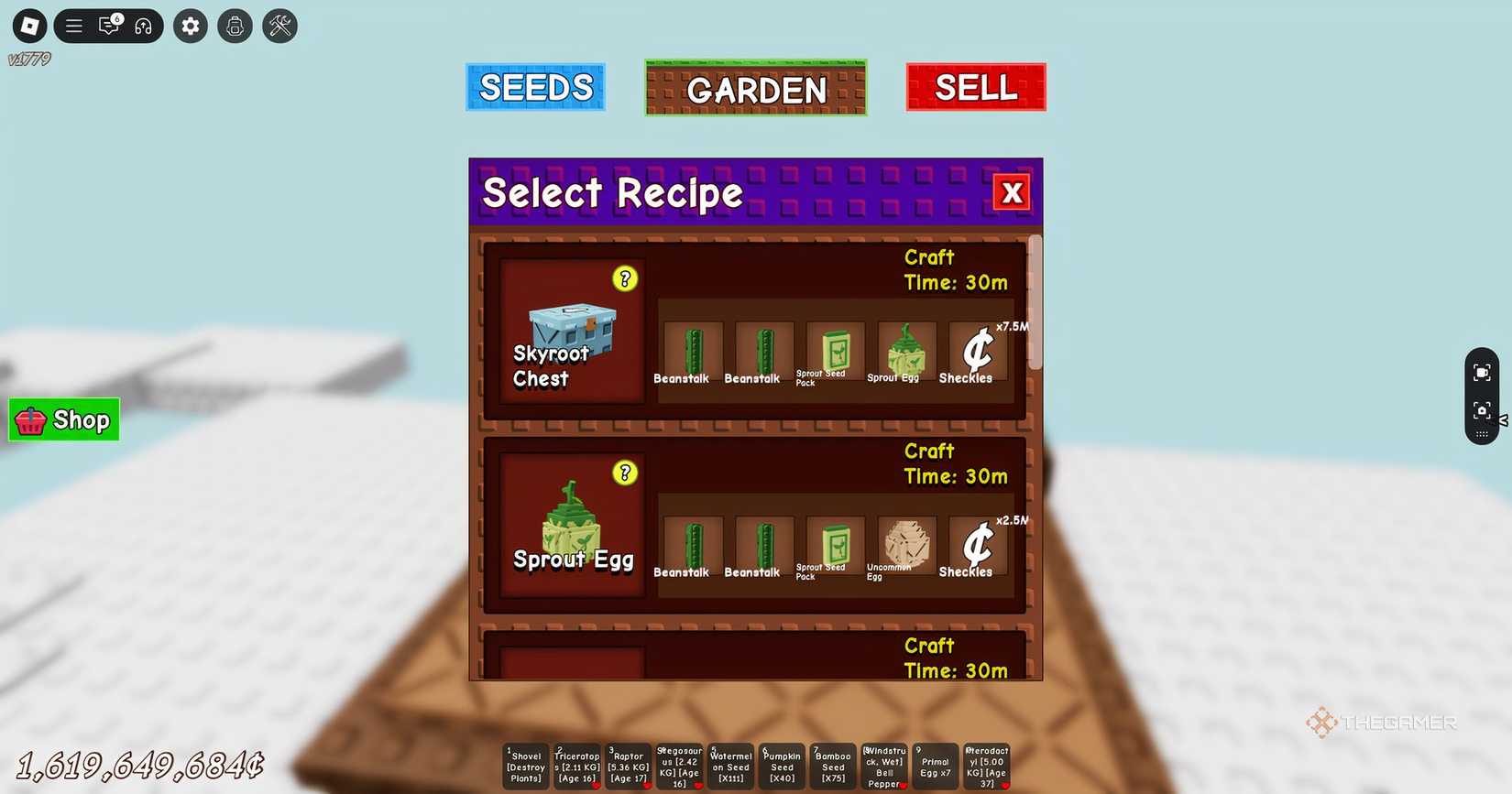 All Plant Types For The Beanstalk Event In Grow A Garden