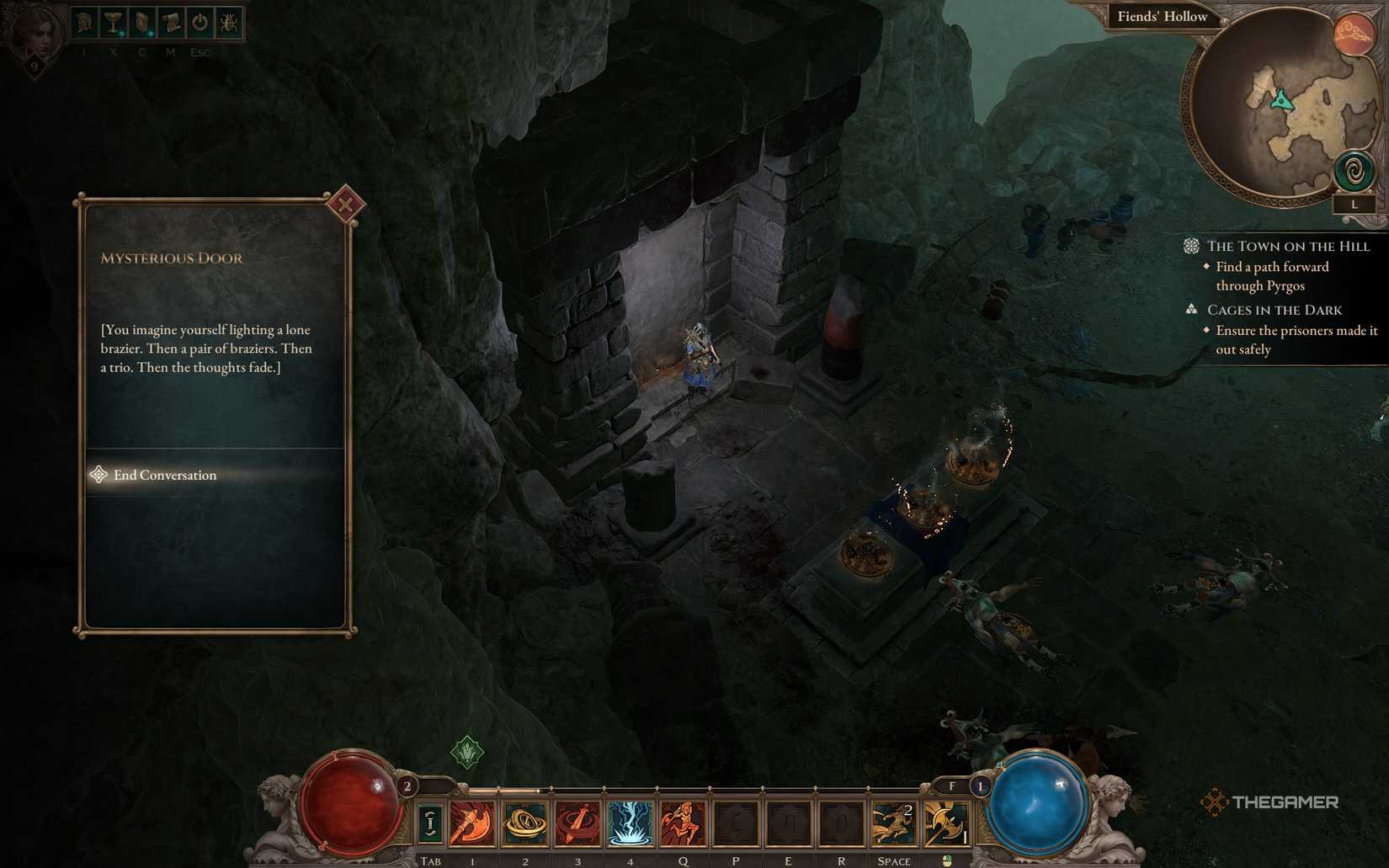 How To Solve The Fiend's Hollow Brazier Puzzle And Open The Door In ...