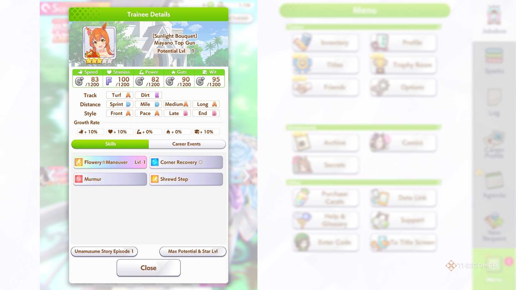 Best Stats, Skills, And Support Cards For Wedding Dress Mayano Top Gun ...