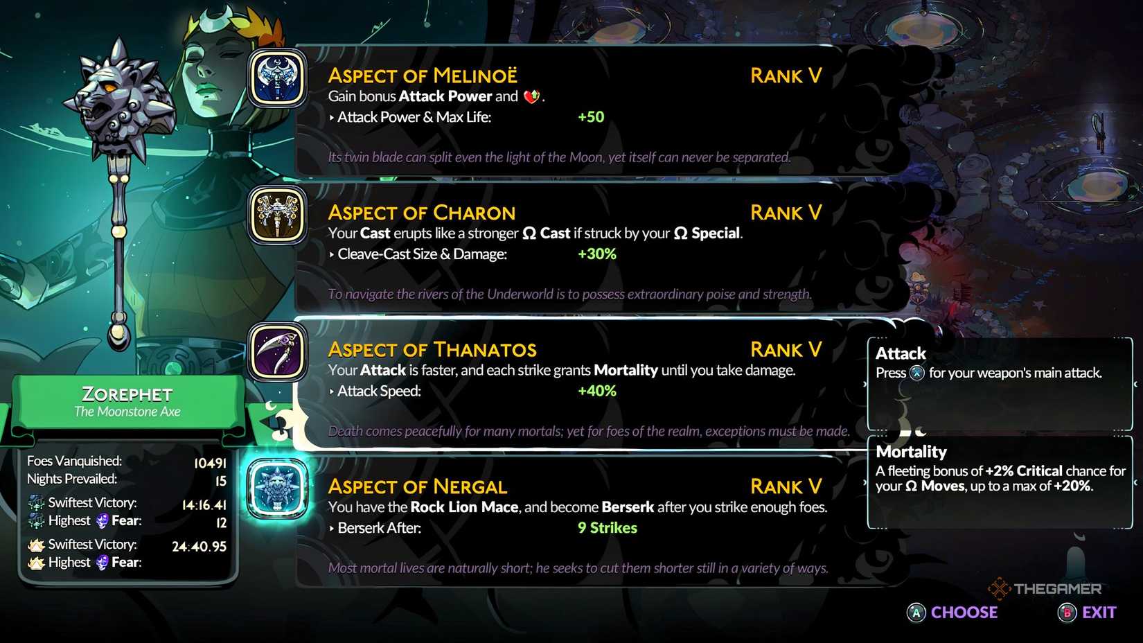 Best Upgrades And Boons For The Moonstone Axe In Hades 2