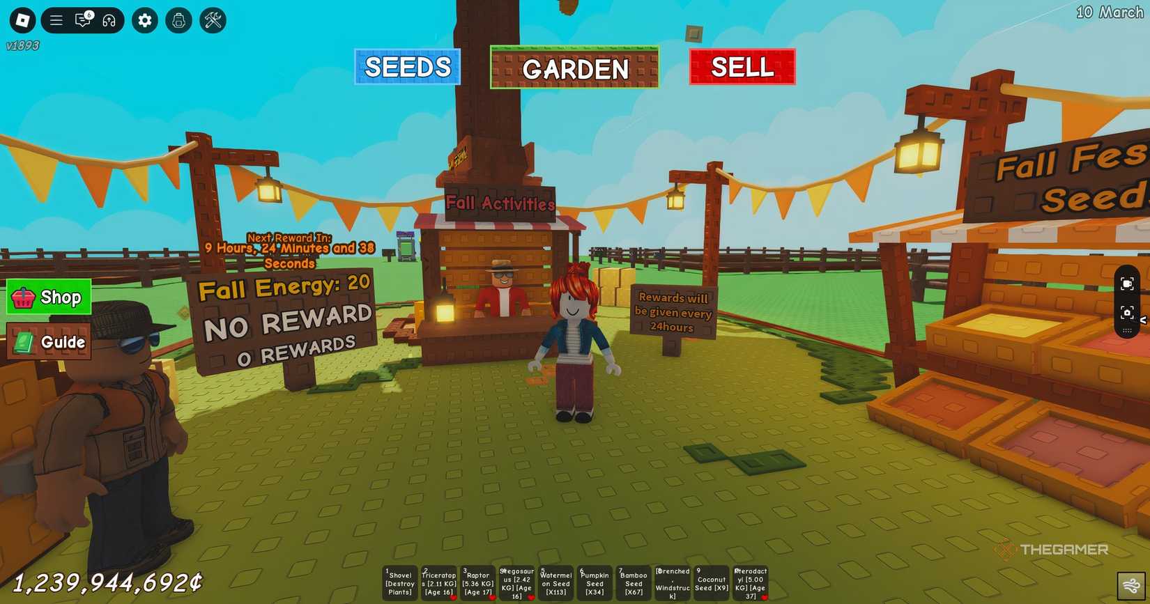 Full List Of Plant Types To Trigger The Fall Bloom For The Fall Market Event In Grow A Garden