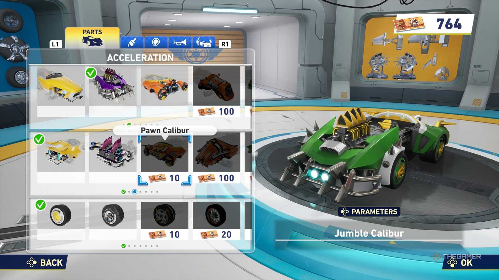 All Machine Parts And Which Stats They Change In Sonic Racing: CrossWorlds