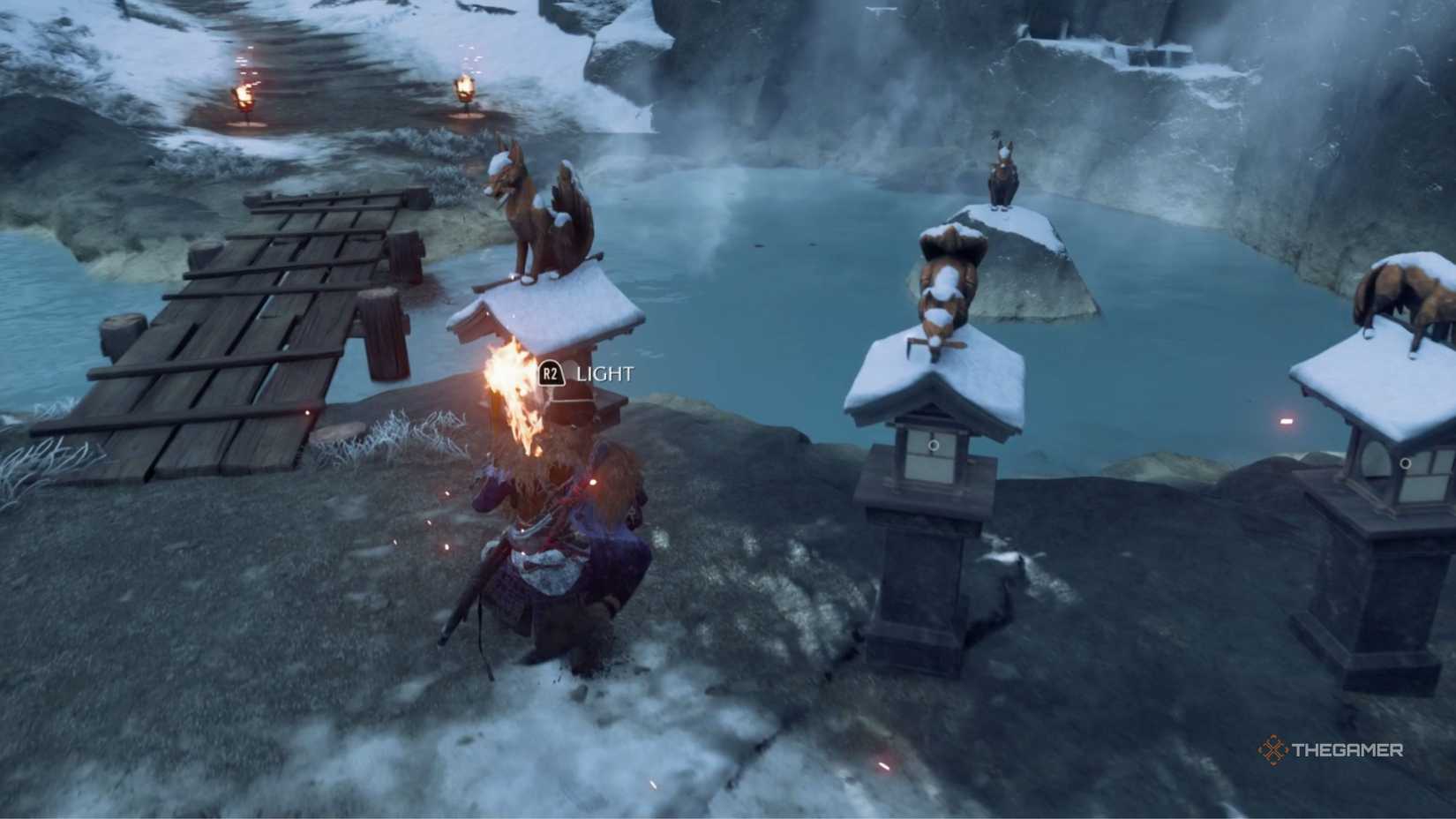 What To Do With The Fox Statues Outside Snow Drift Springs Shrine In ...